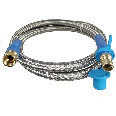 Amazon.com : M.B. Sturgis Inc. 3/8" ID Stainless Steel Overbraid Quick ...