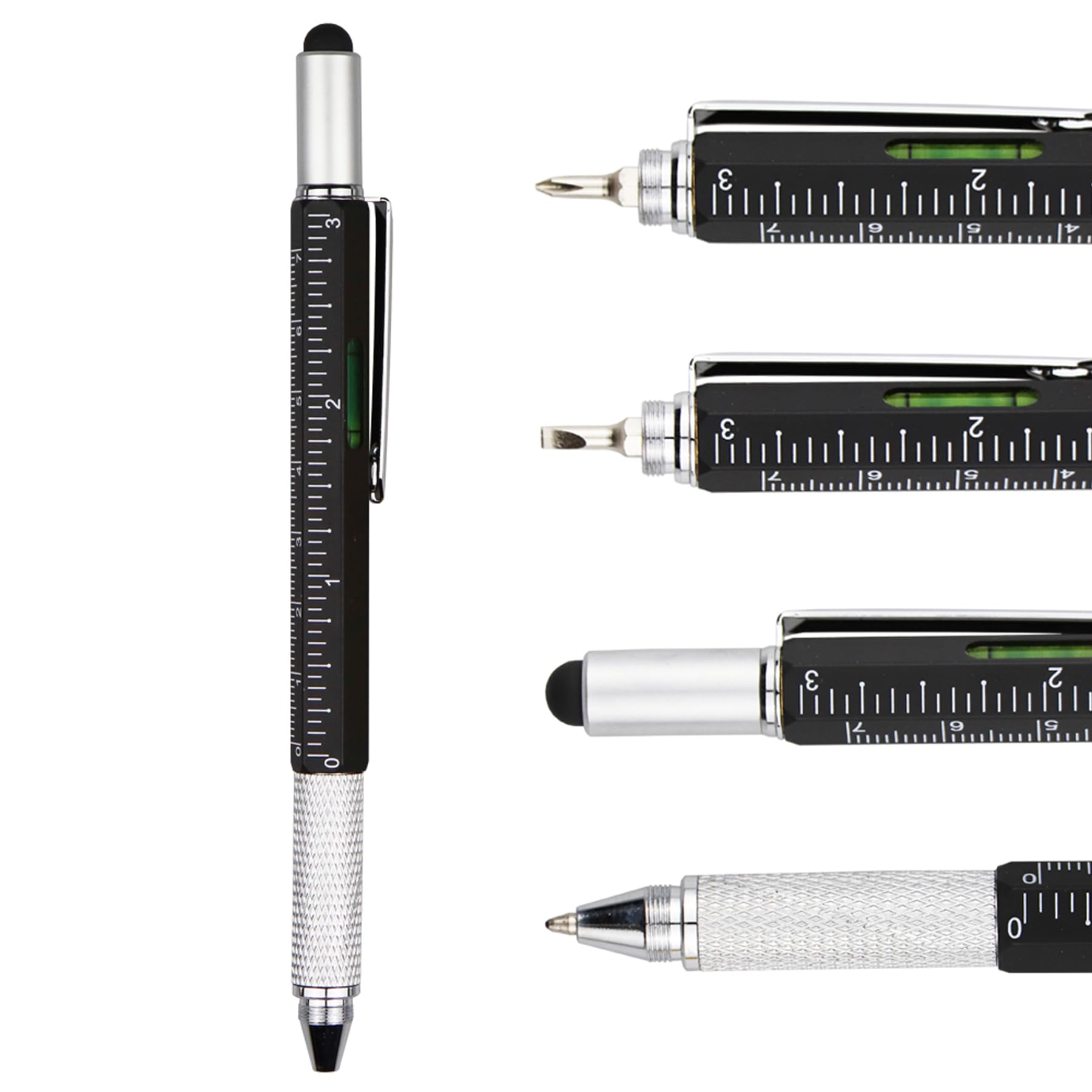 Snapklik.com : DUNBONG Metal Multi Tool Pen 6-in-1 Stylus Pen