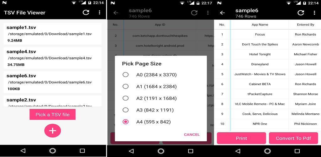 TSV File Viewer - App on Amazon Appstore