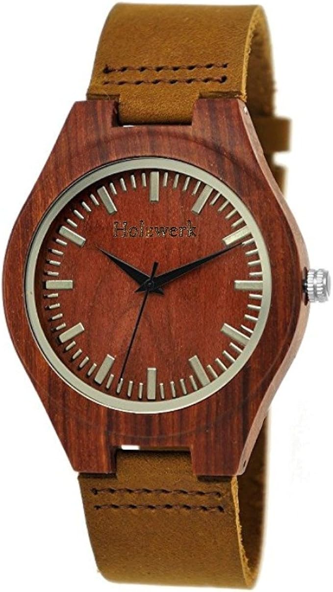 Handgefertigte Holzwerk Germany® Designer Damen-Uhr Herren-Uhr Öko ...