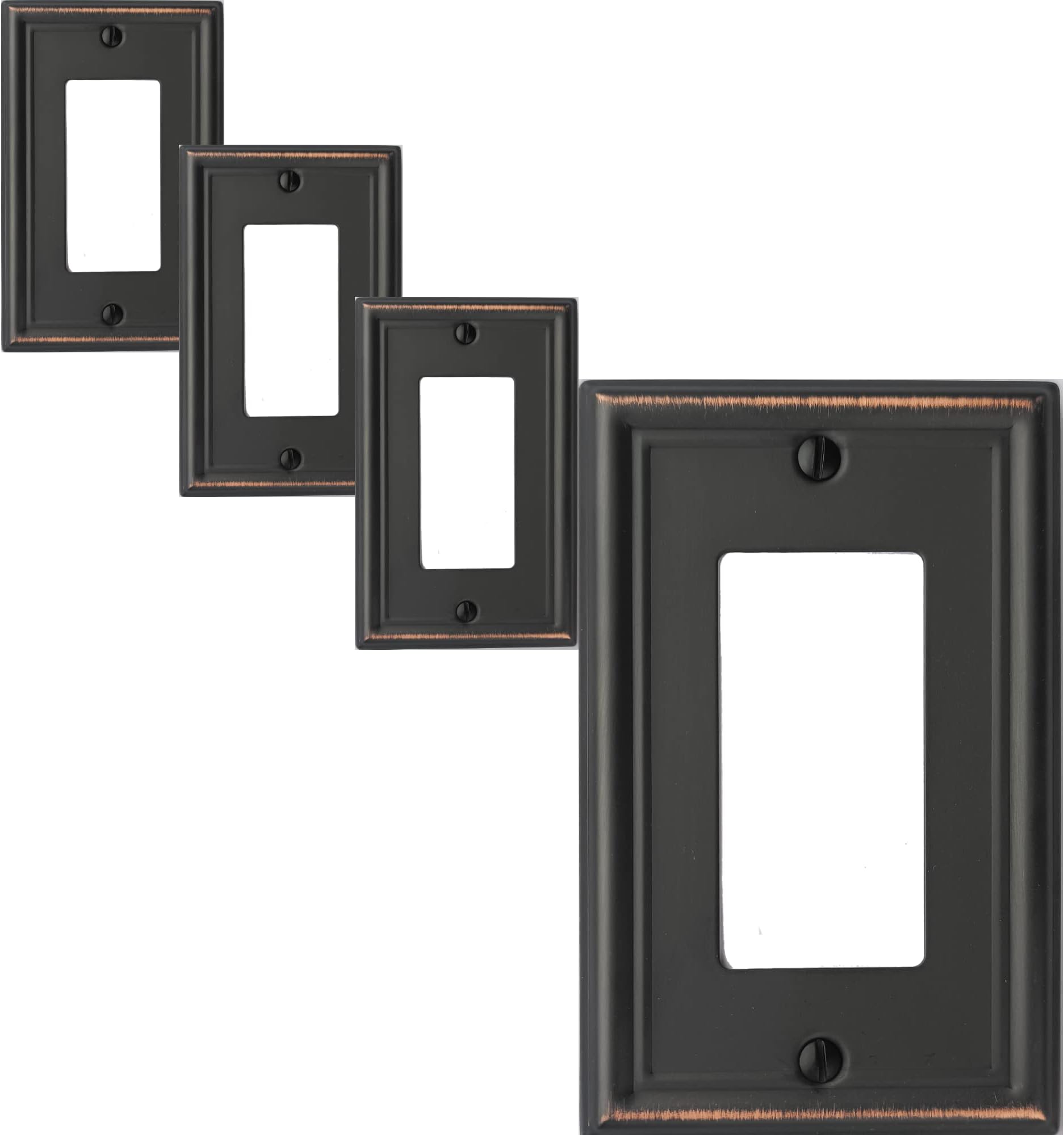 Arts & Crafts Mission Style Oil Rubbed Bronze 2 Gang Switch Plate - 2 ...