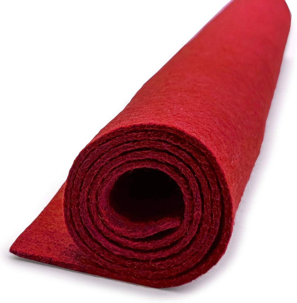 Amazon.com: RED Rocking Red - Wool Felt Giant Sheet - 35% Wool Blend ...