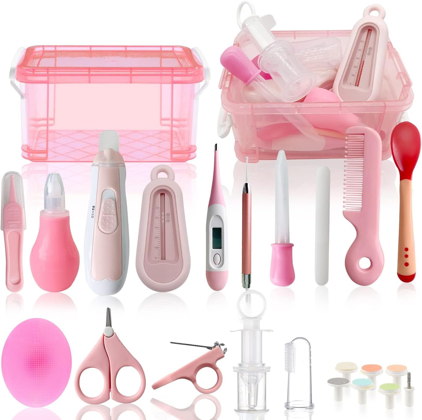 Amazon.com: Baby Grooming Kit, 25 in 1 Baby Healthcare and Grooming Kit, Baby Electric Nail ...