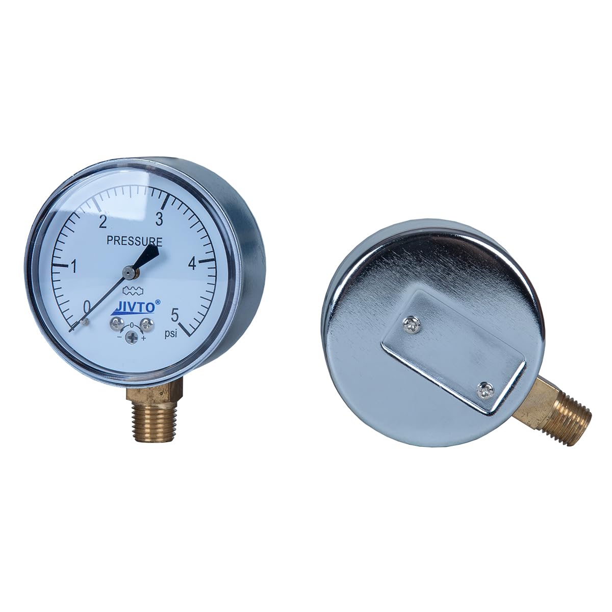 Amazon.com: JIVTO Low Capsule Pressure Gauge, 0-5 psi,2-1/2" Dial, 1/4 ...