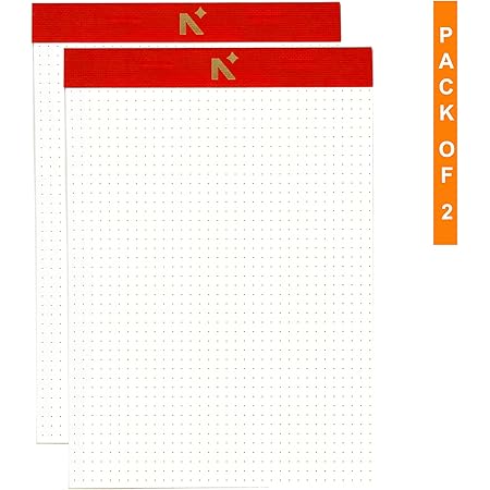 NEORAH - A5 Note Pad/ Memo Book | Pack of 2 | DotGrid/ Dotted pages ...
