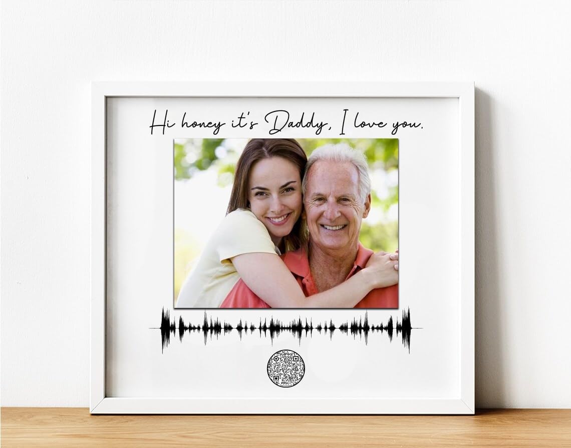 Amazon.com: Soundwave Art Qr Code Personalized, Custom Voice Recording ...