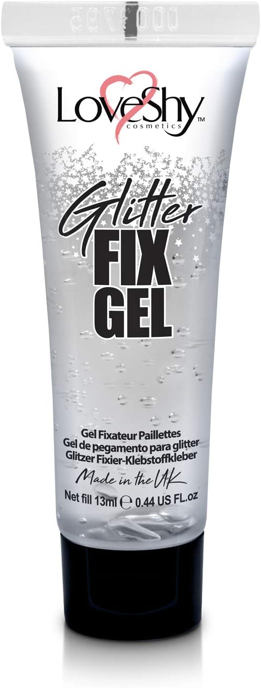 Glitter Fix Gel by LoveShy Cosmetics - Vegan Face and Body Adhesive ...