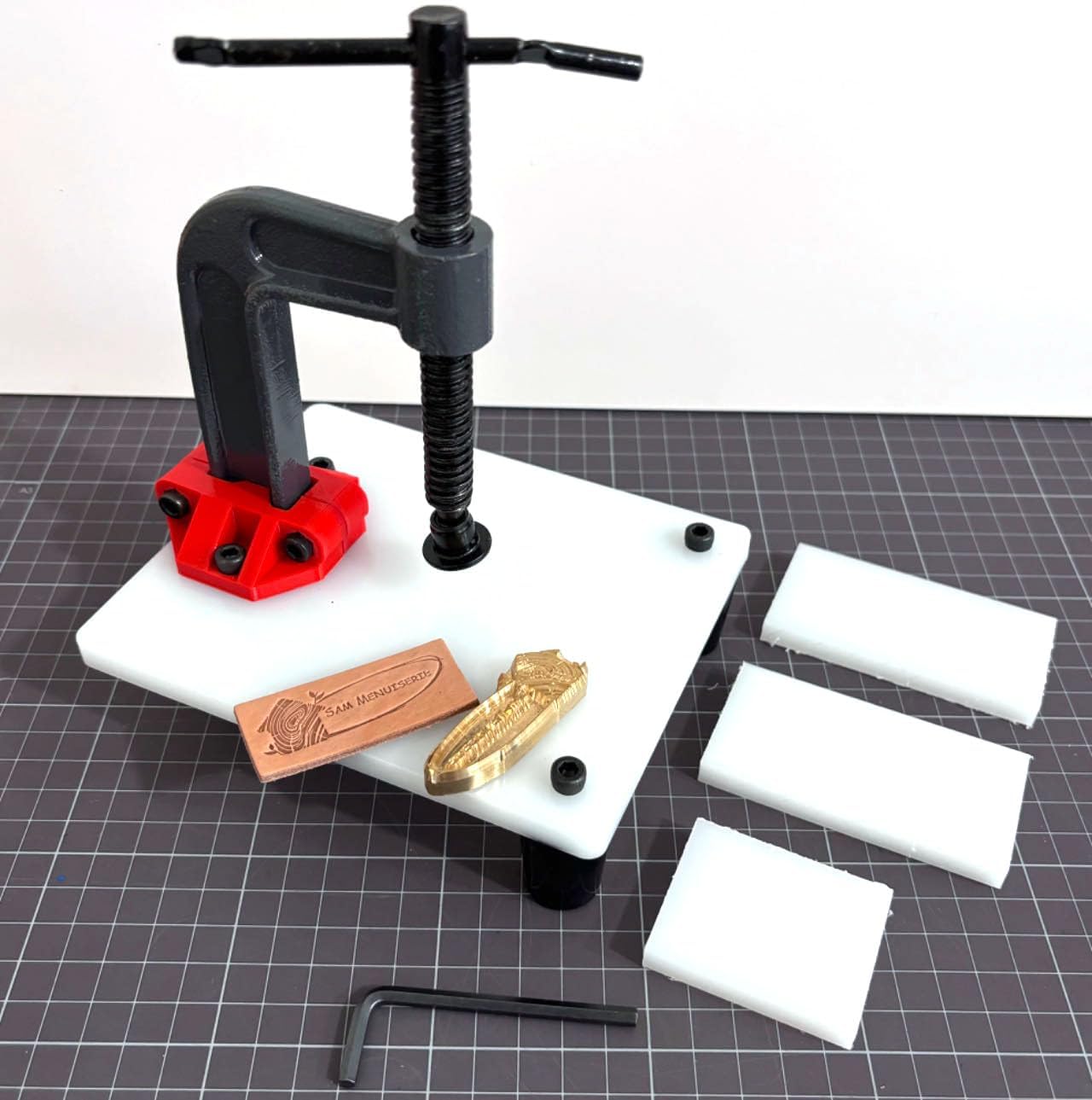 Amazon.com: Custom Logo Leather Stamp, Manual Leather Stamping Tool Set ...