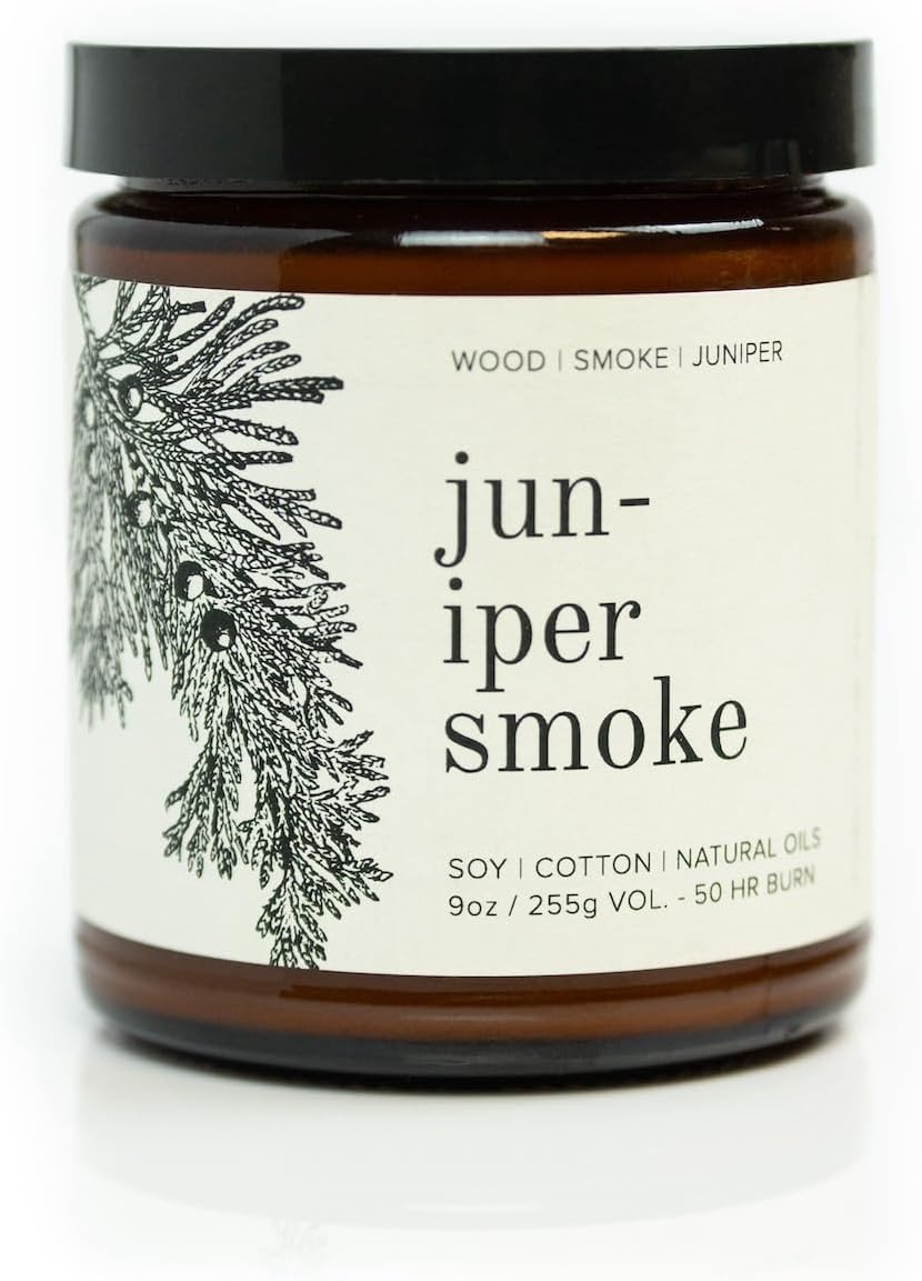Amazon.com: Broken Top Juniper Smoke Pure Soy Candle | 9 oz. | Wood ...