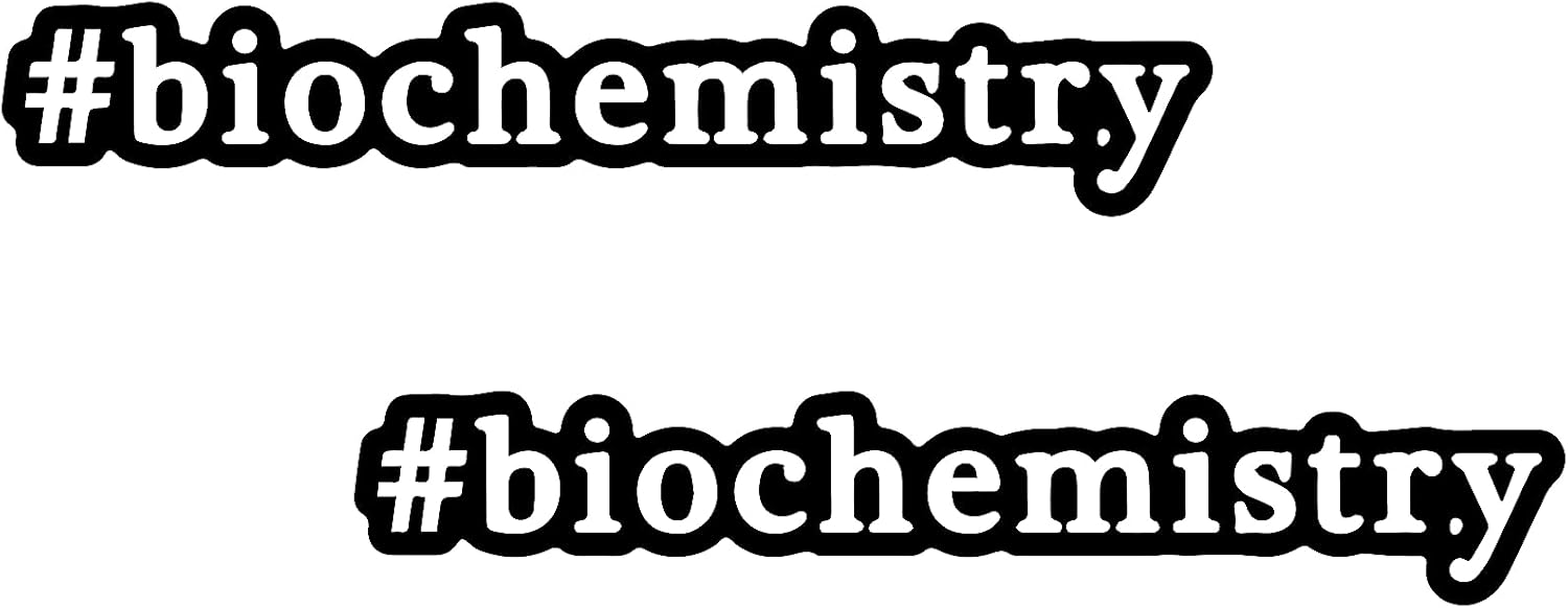 Amazon.com - Biochemistry - Hashtag - Black & White Sticker Decal Vinyl ...