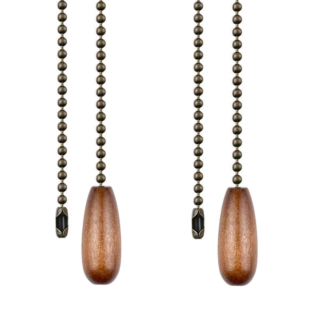 Snapklik.com : Ceiling Fan Chain Pulls Walnut Wooden Pull Chain ...