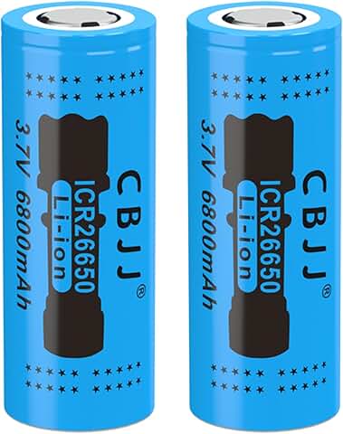 Amazon.com: 26650 - 3.7V Batteries / Household Batteries: Health ...