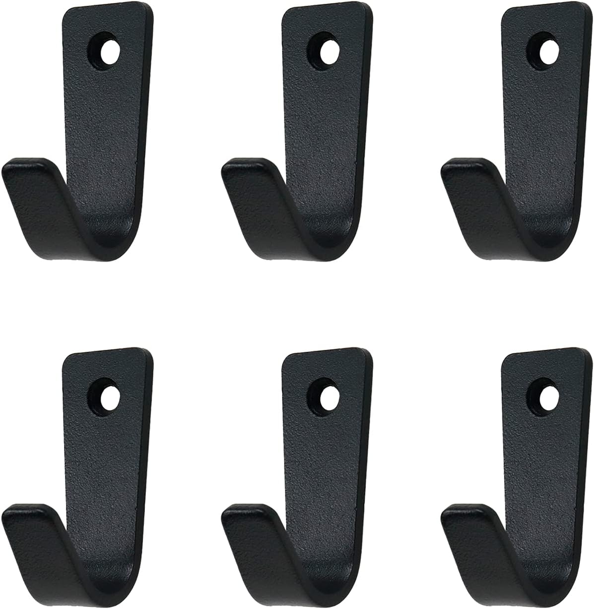Amazon.com: Savagrow 6pcs Single Hole Wall Mounted J-Type Clothes Hook ...