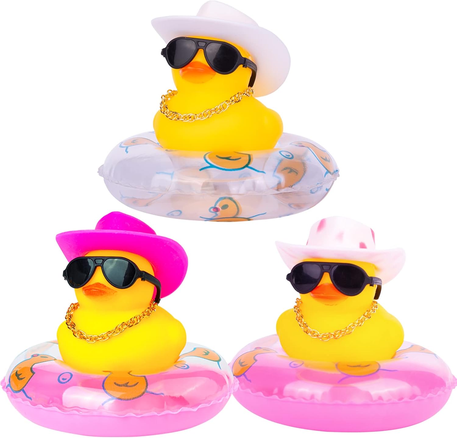 Amazon.com: MuMyer Cute Car Duck 3 Pack Duck Car Dashboard Decorations ...
