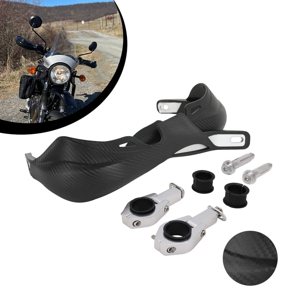 JFG RACING Dirt Bike Handguards,Imitation Carbon Fiber Grain Surface 7/ ...