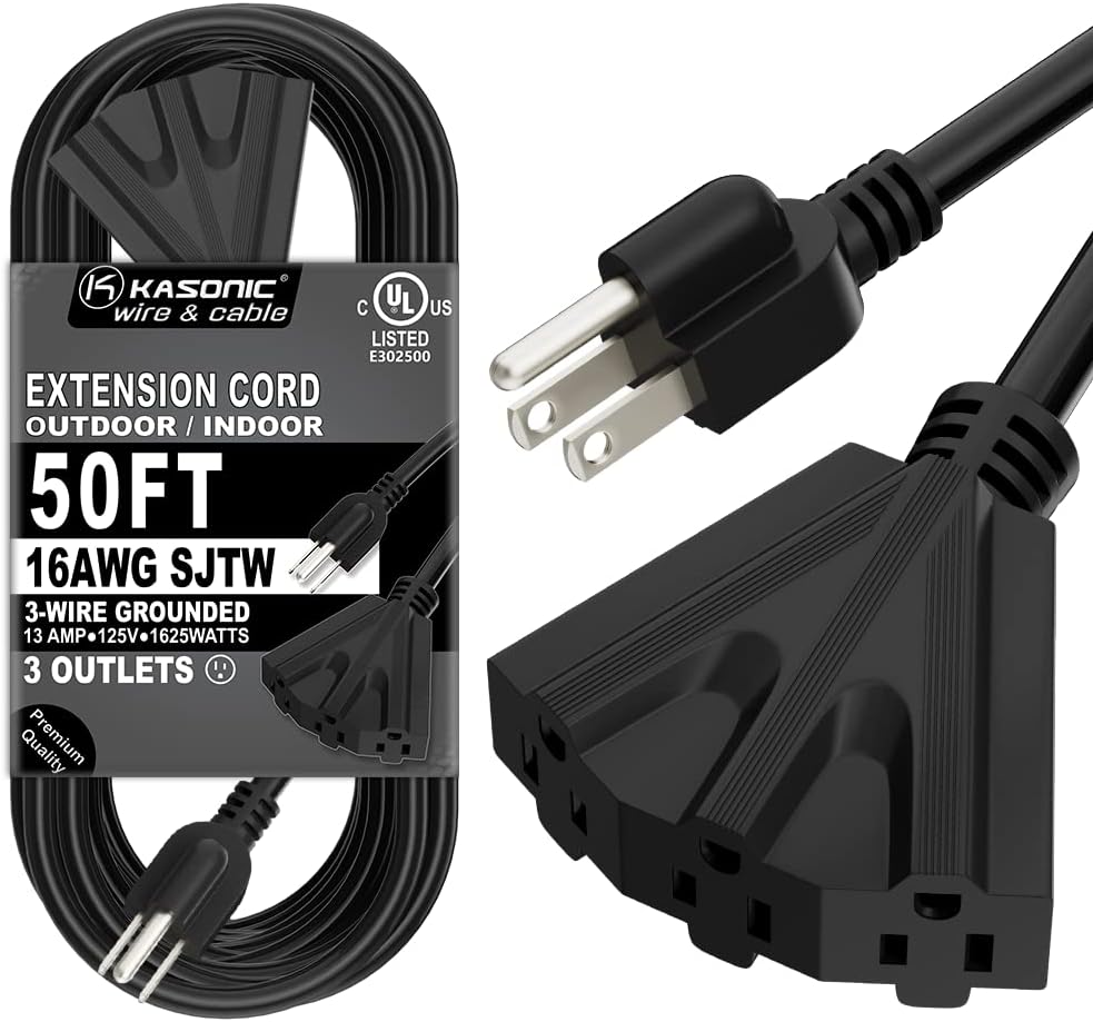 UltraPro 50 Ft Indoor Extension Cord 3 Outlet Extension Cords Outlet ...