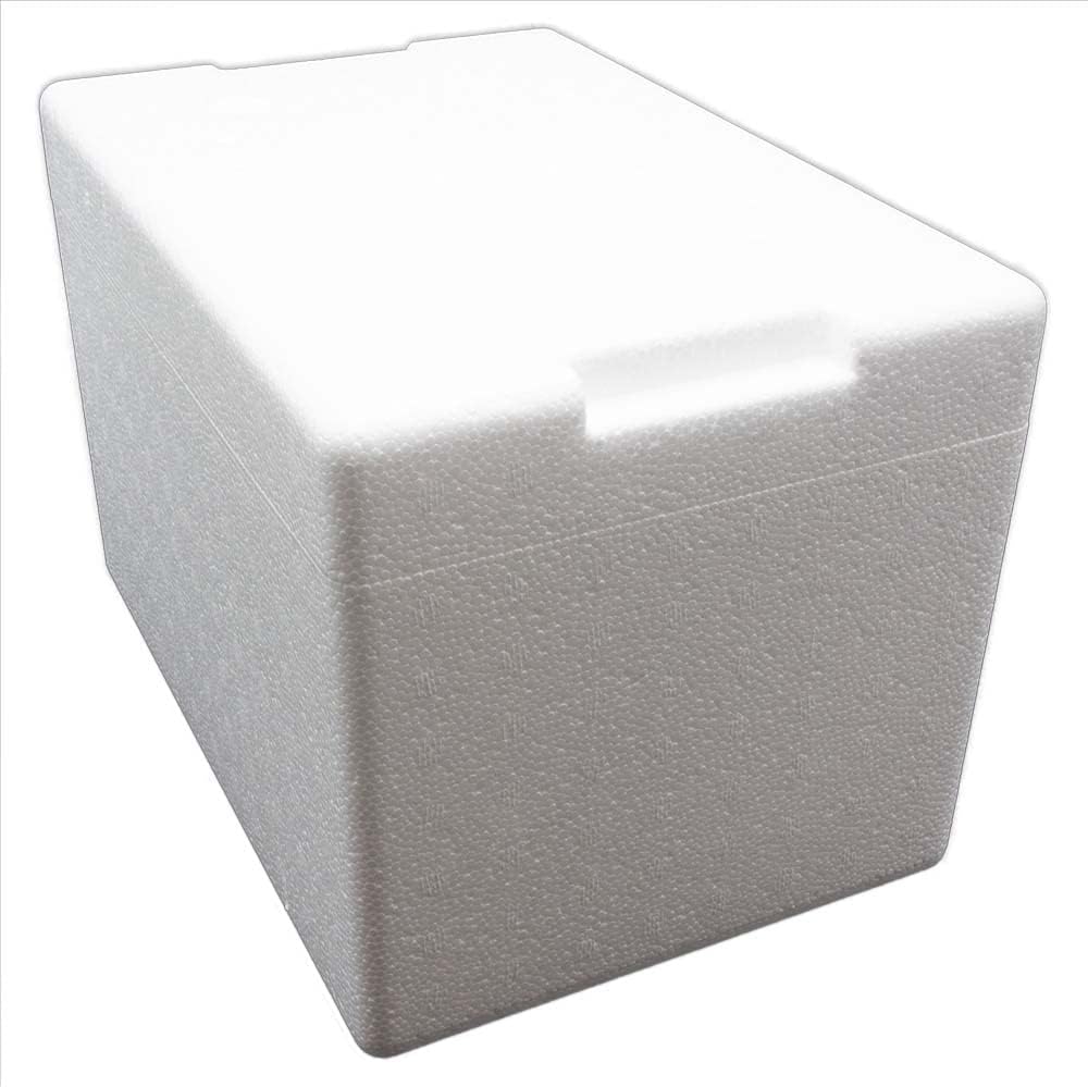 Styroporbox/Thermobox - 7,5 Liter - 33 x 22,5 x 22 cm/Wandstärke 3 cm ...