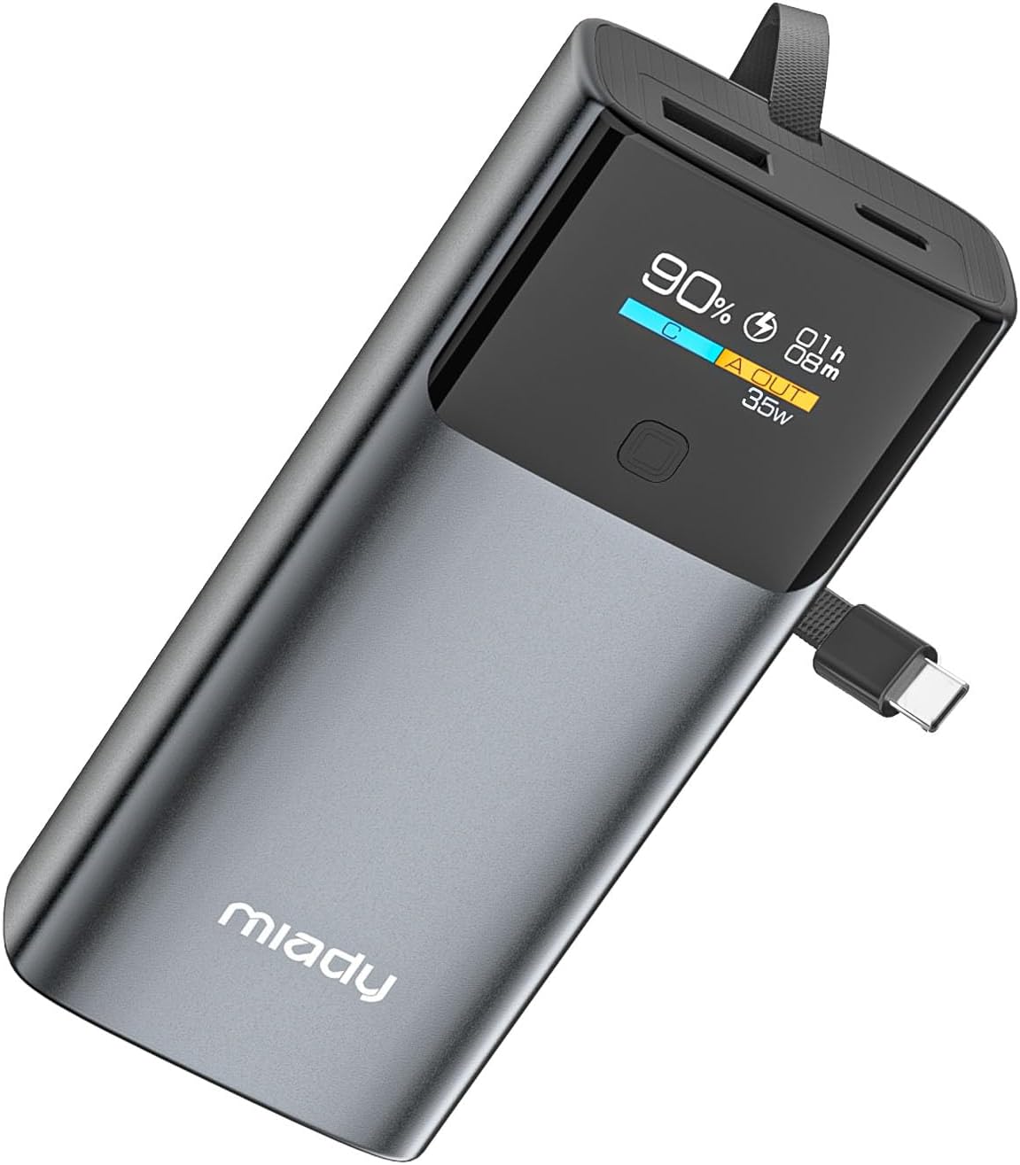 Amazon.com: Miady Portable Charger, PD 35W Fast Charging Small Power ...