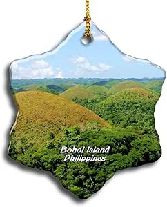 Amazon.com: Philippines Chocolate Hills Bohol Island Custom Christmas ...