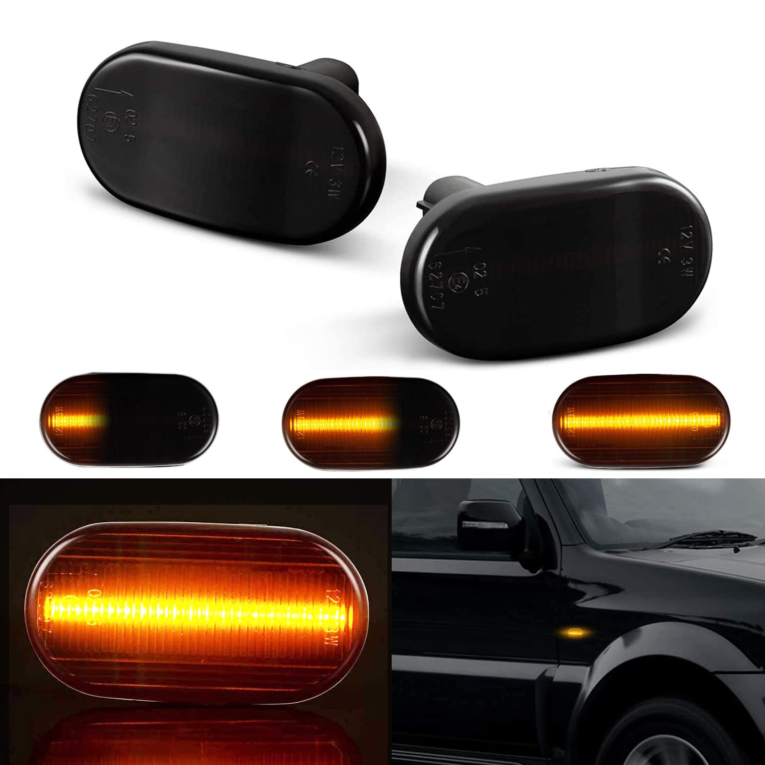 Oz Lampe Led Dynamic Side Indicator 2pcs Turn Signal Light | Desertcart ...