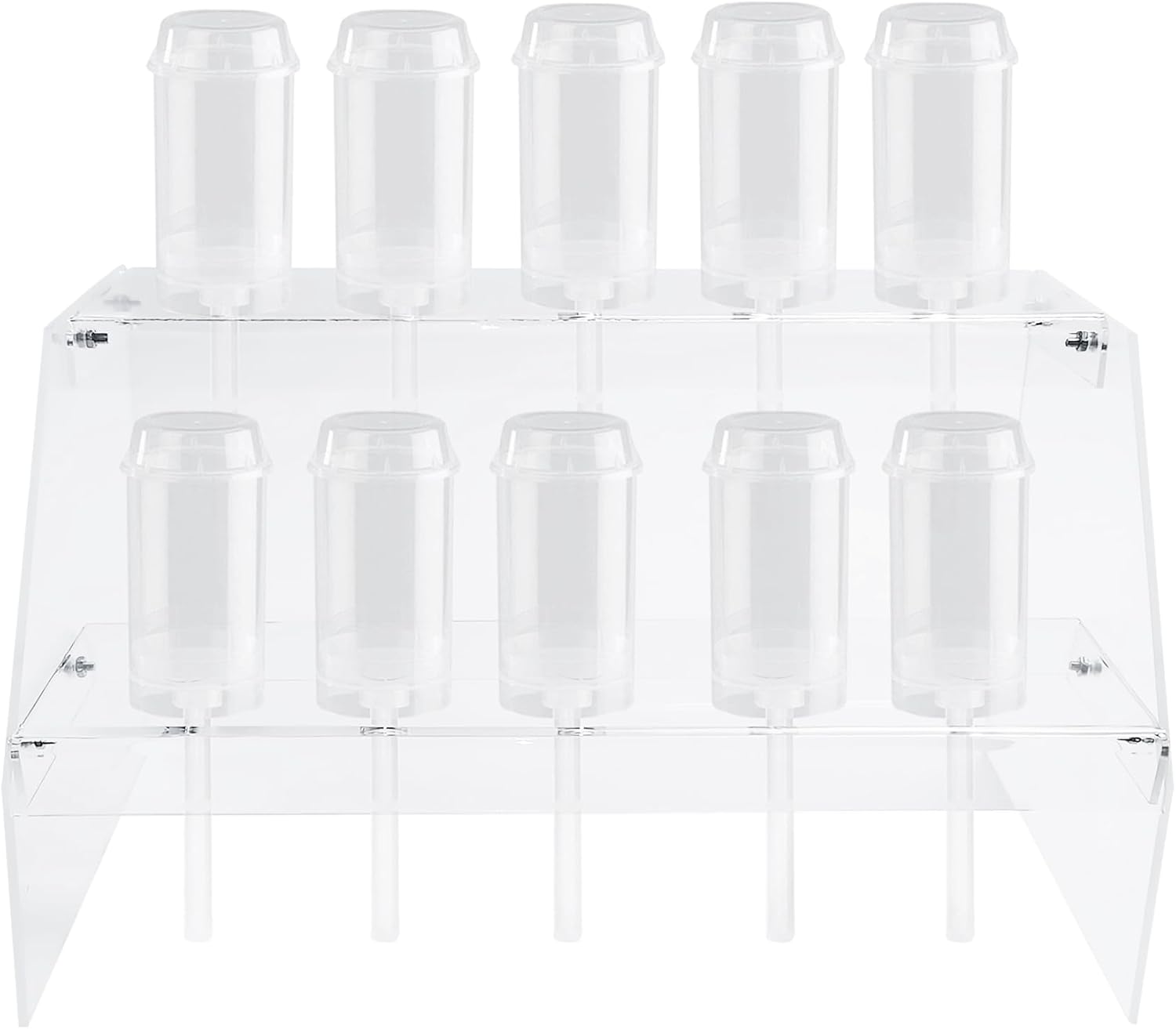 Amazon.com | EKIND Trapezoid Acrylic Cake Pop Stand Display and 12 pcs ...