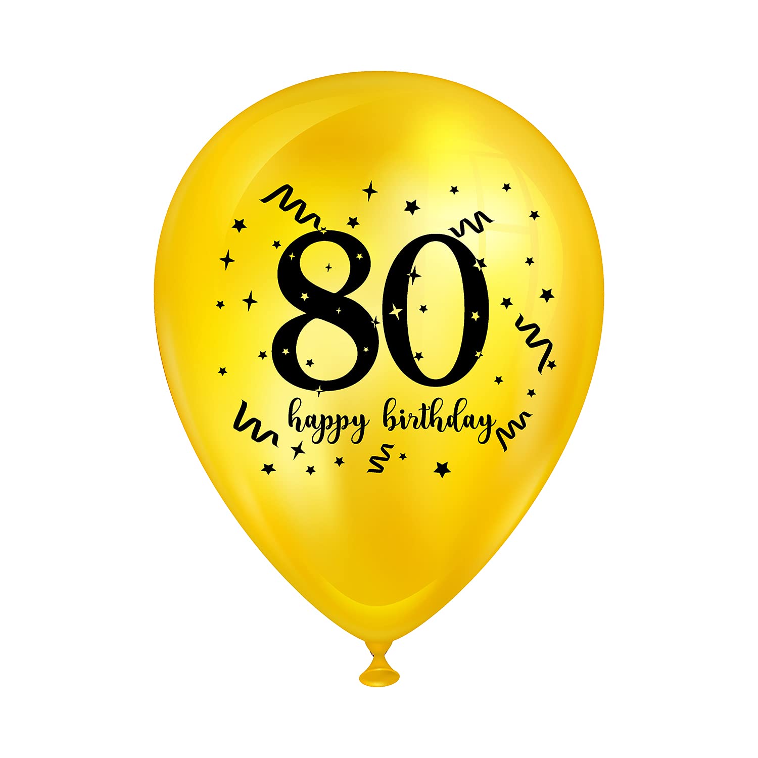 Buy AMZPTBOY 80th Birthday Party Balloons 12 Inch 80 Year Old Balloon ...