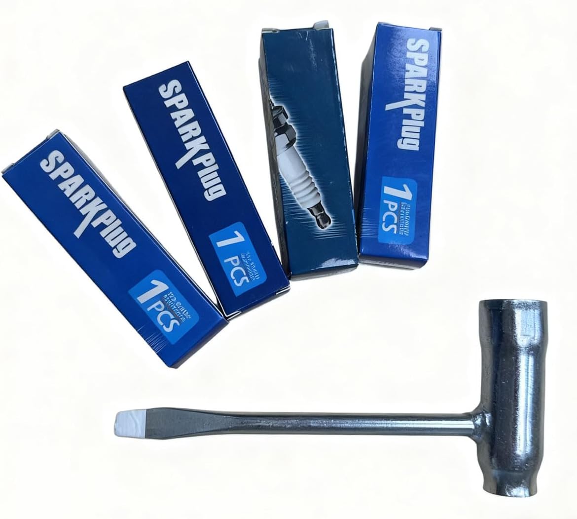 4pcs BPMR7A L7T Spark Plugs with 1pc 13 by 19 mm Chainsaw Scrench Wrench Tool BPM7A RCJ6Y RCJ7Y ...