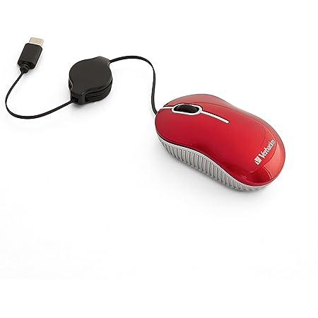 Amazon.com: Verbatim Wired Optical Computer Mini USB-C Mouse - Plug ...