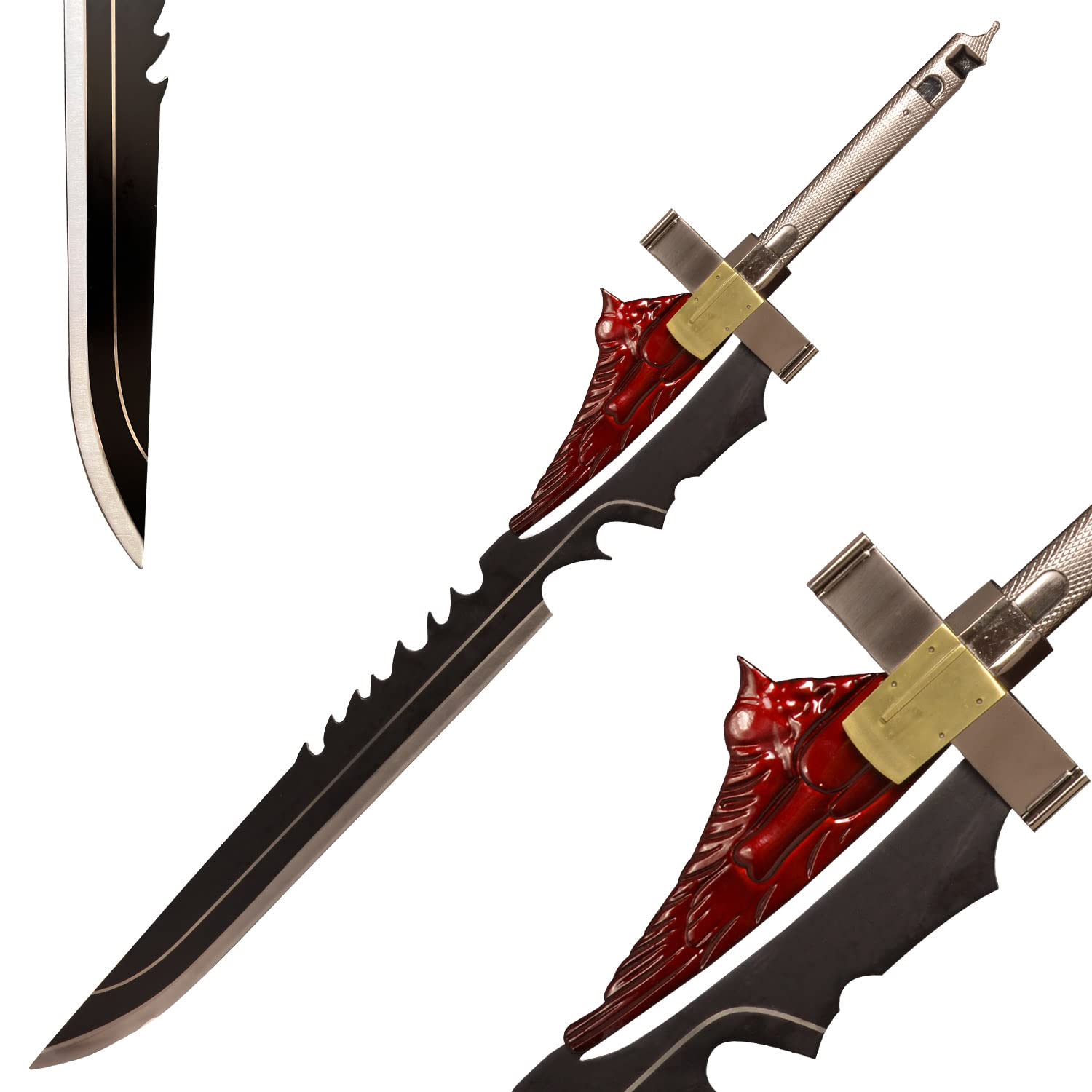 46 Anime Game Destiny Sword Red Blue Purple Stainless Steel ...