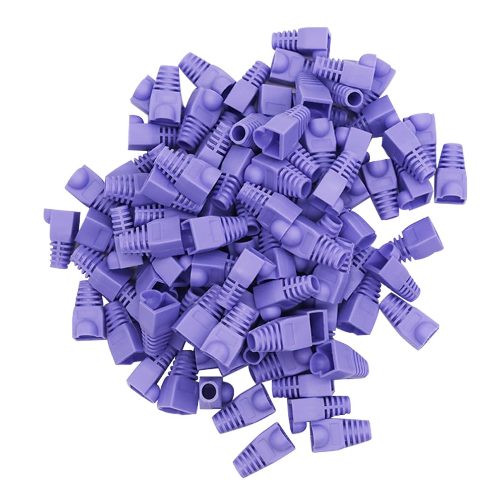 RJ-45 Strain Relief Boots RJ45 Boots Plastic Network Wire,100 PCS CAT5 ...