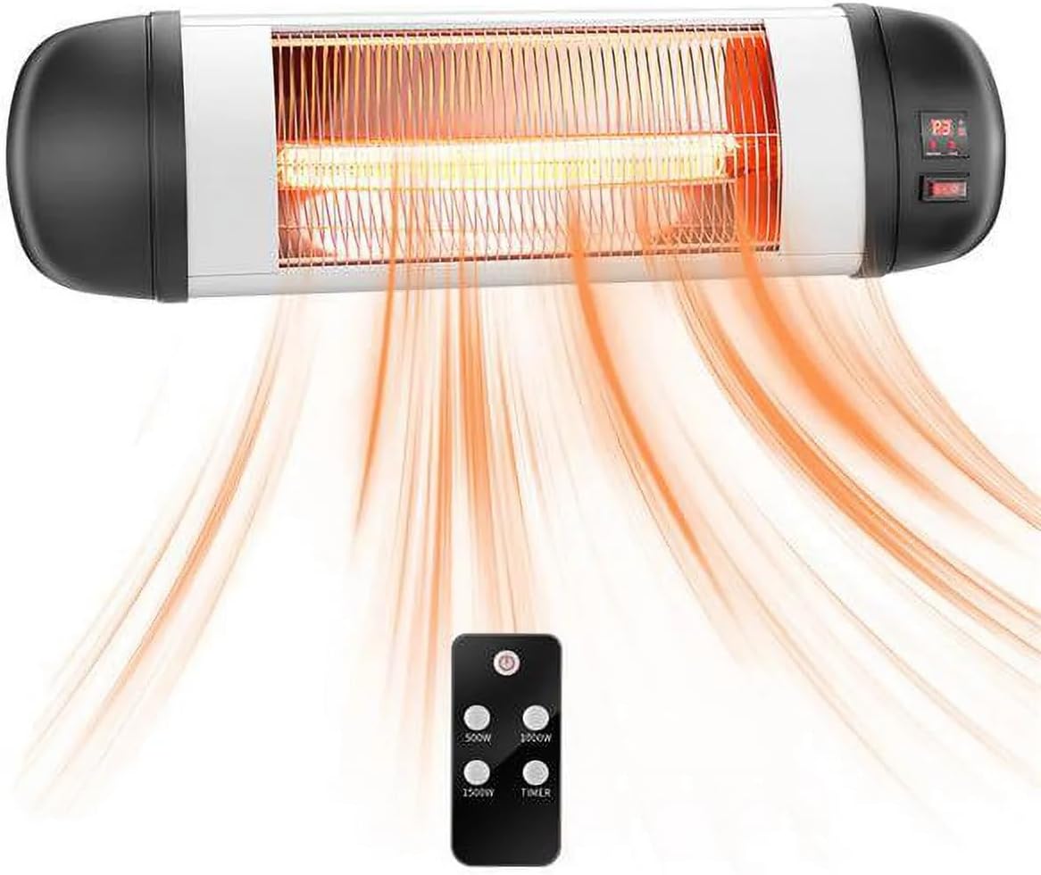 Amazon.com: ROVSUN 1500W Outdoor Electric Heater, Patio Wall Mounted ...