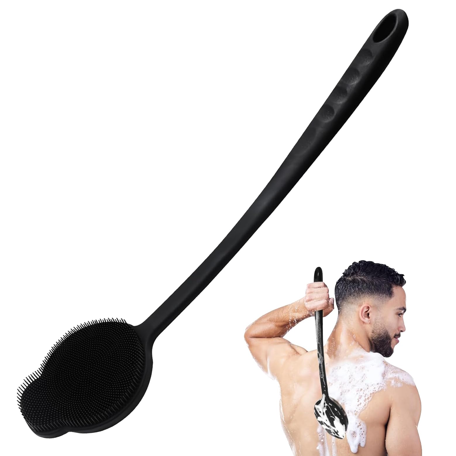 Amazon.com : VWMYQ Silicone Back Scrubber for Shower, Upgrade Long ...