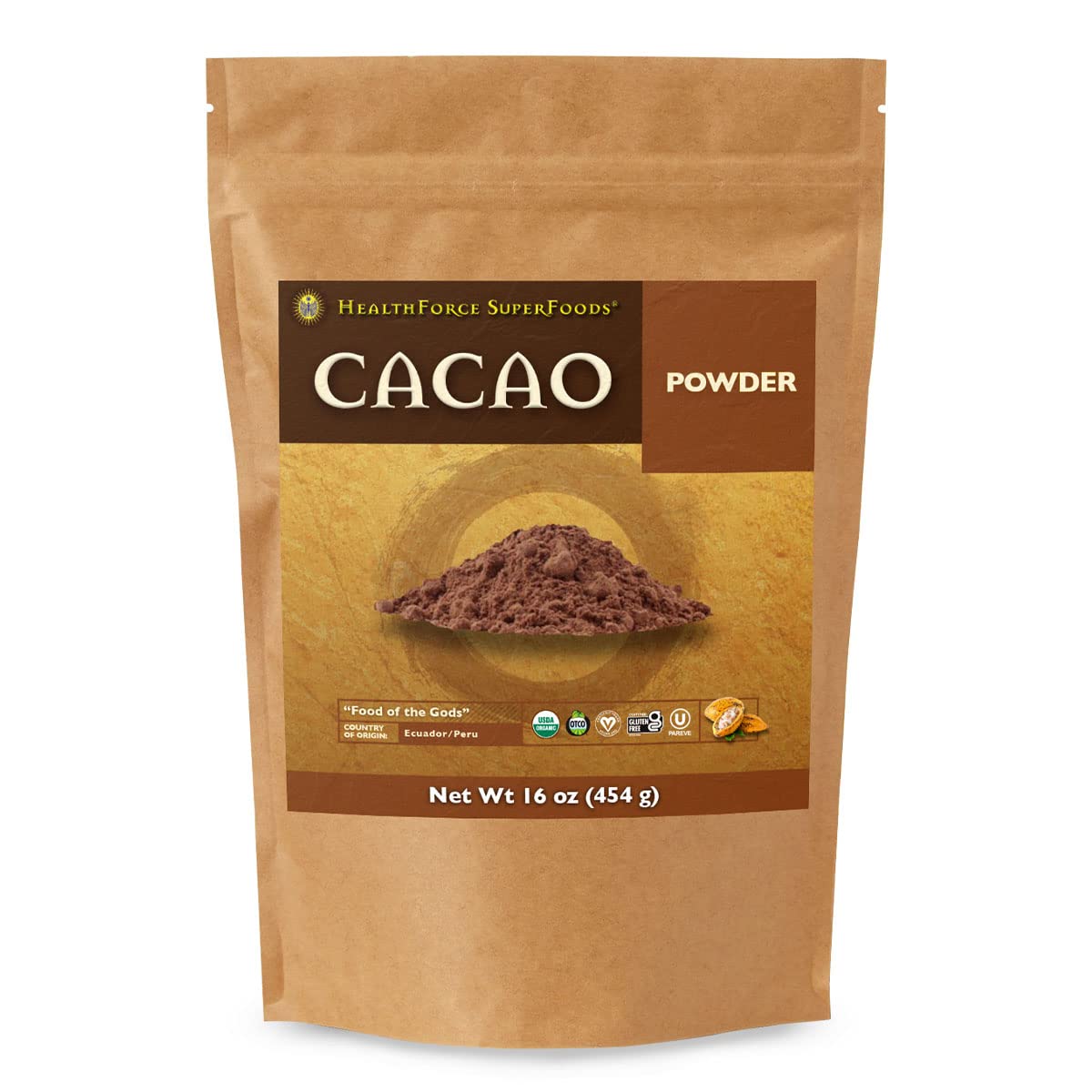 Amazon.com : Cacao Bean - 16 oz Powder : Grocery & Gourmet Food
