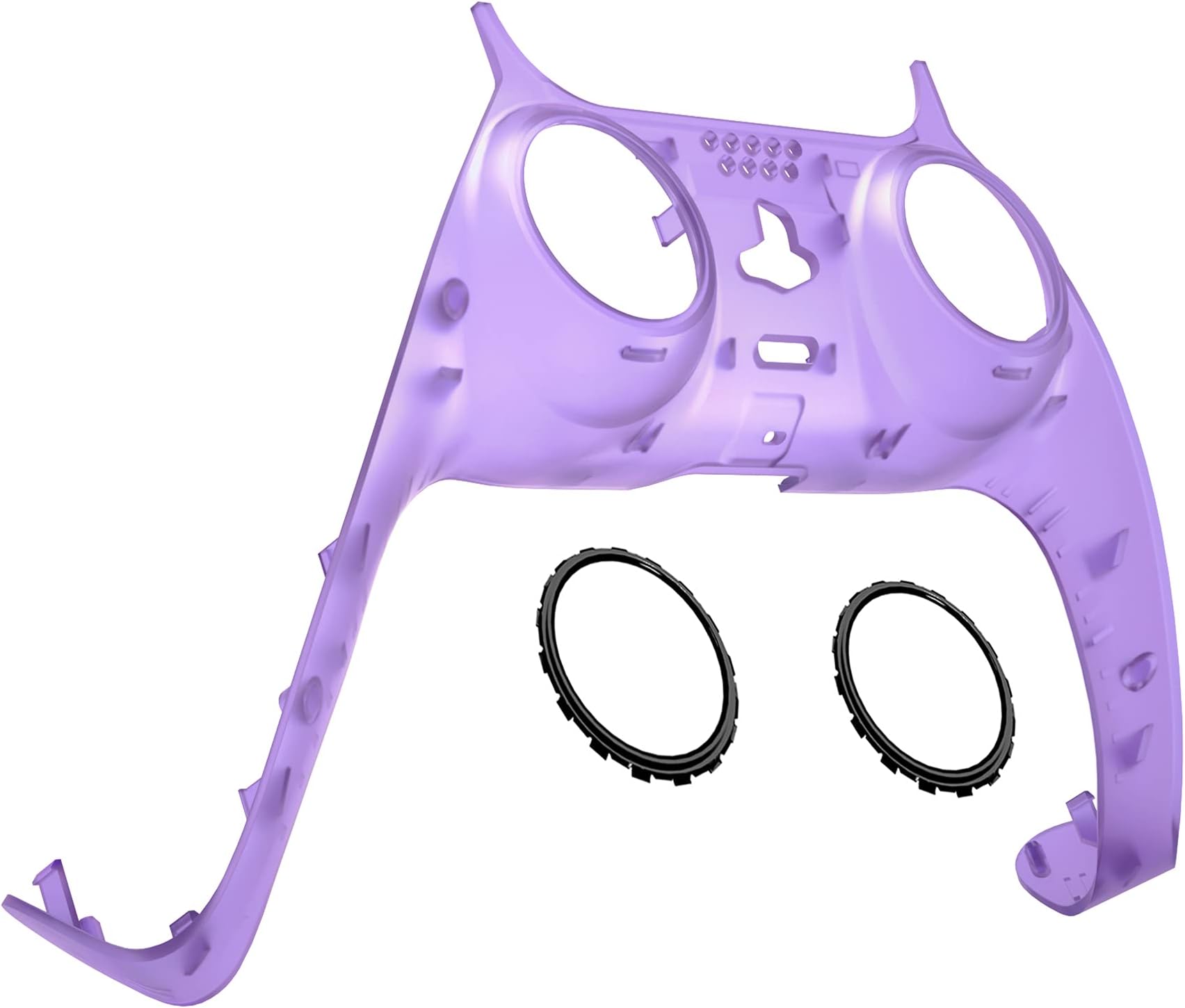 Amazon.com: eXtremeRate Clear Atomic Purple Decorative Trim Shell ...