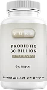 Amazon.com: Pure Probiotic | 30 Billion CFUs of Bacillus Coagulans ...