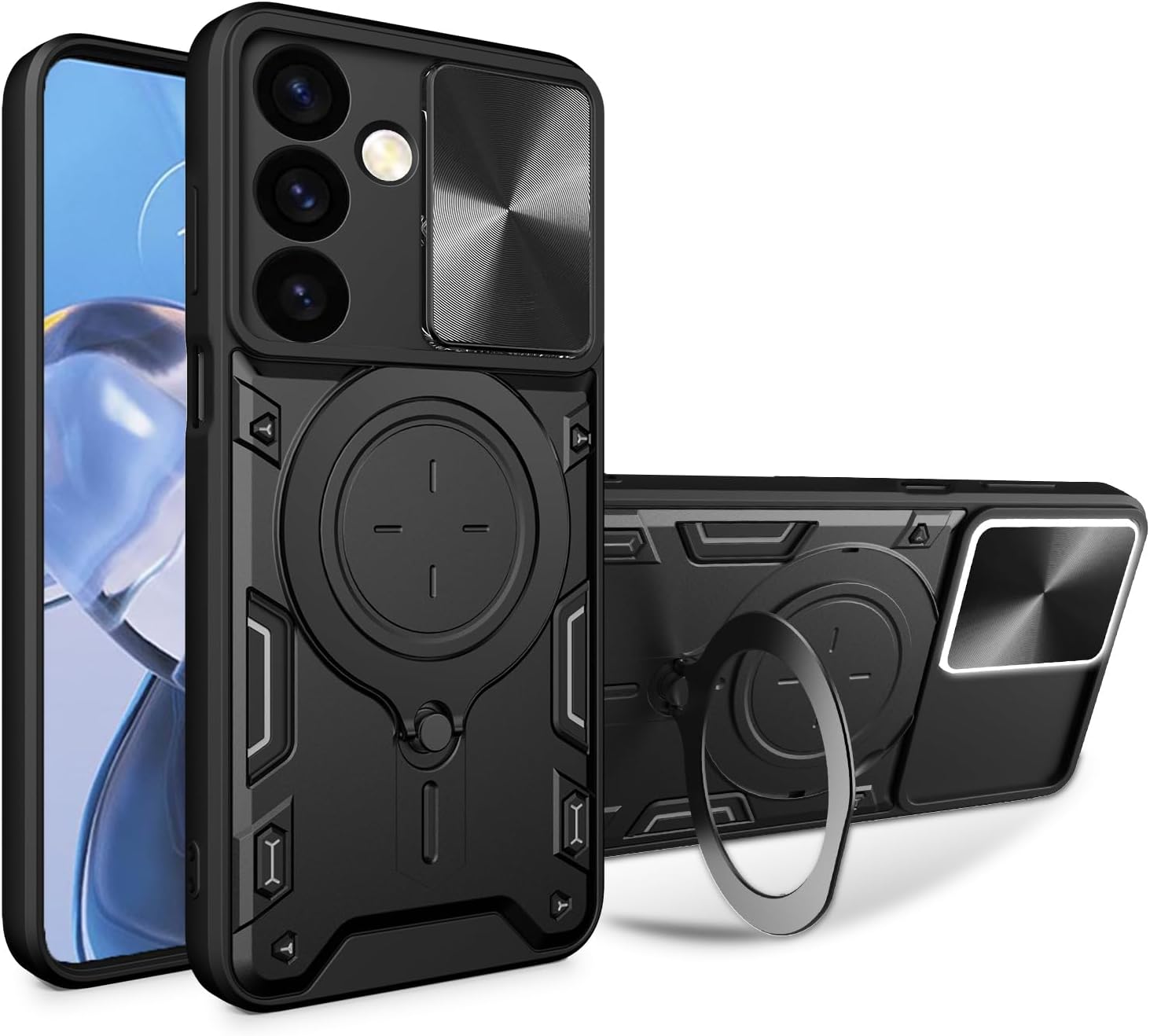 USDILU JS Funda para Samsung Galaxy M35 5G Case Uso Rudo Protector ...