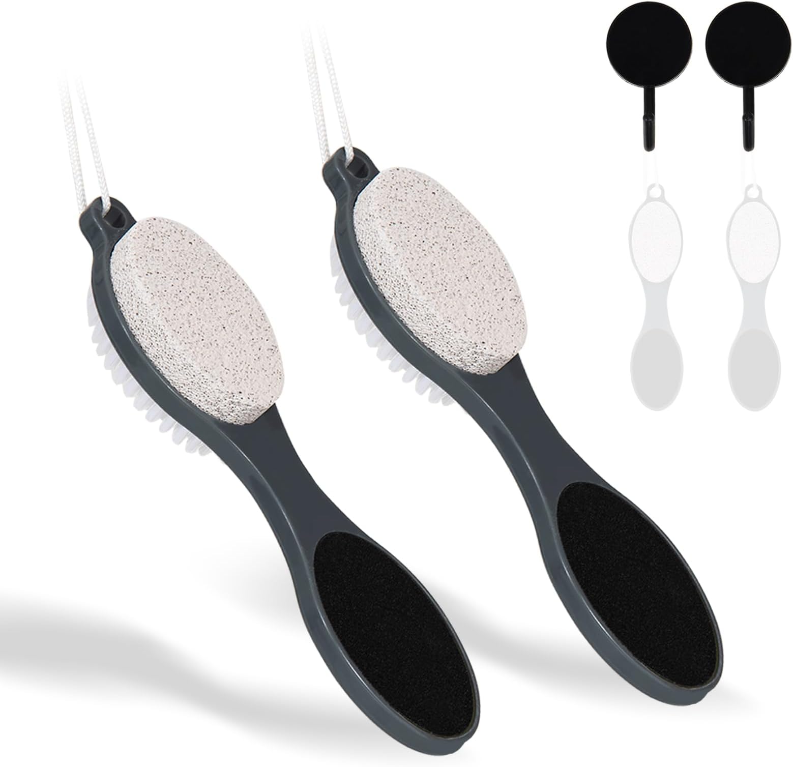 Amazon.com : 2 Pcs 4 in 1 Foot Scrubber Dead Skin Remover for Feet ...