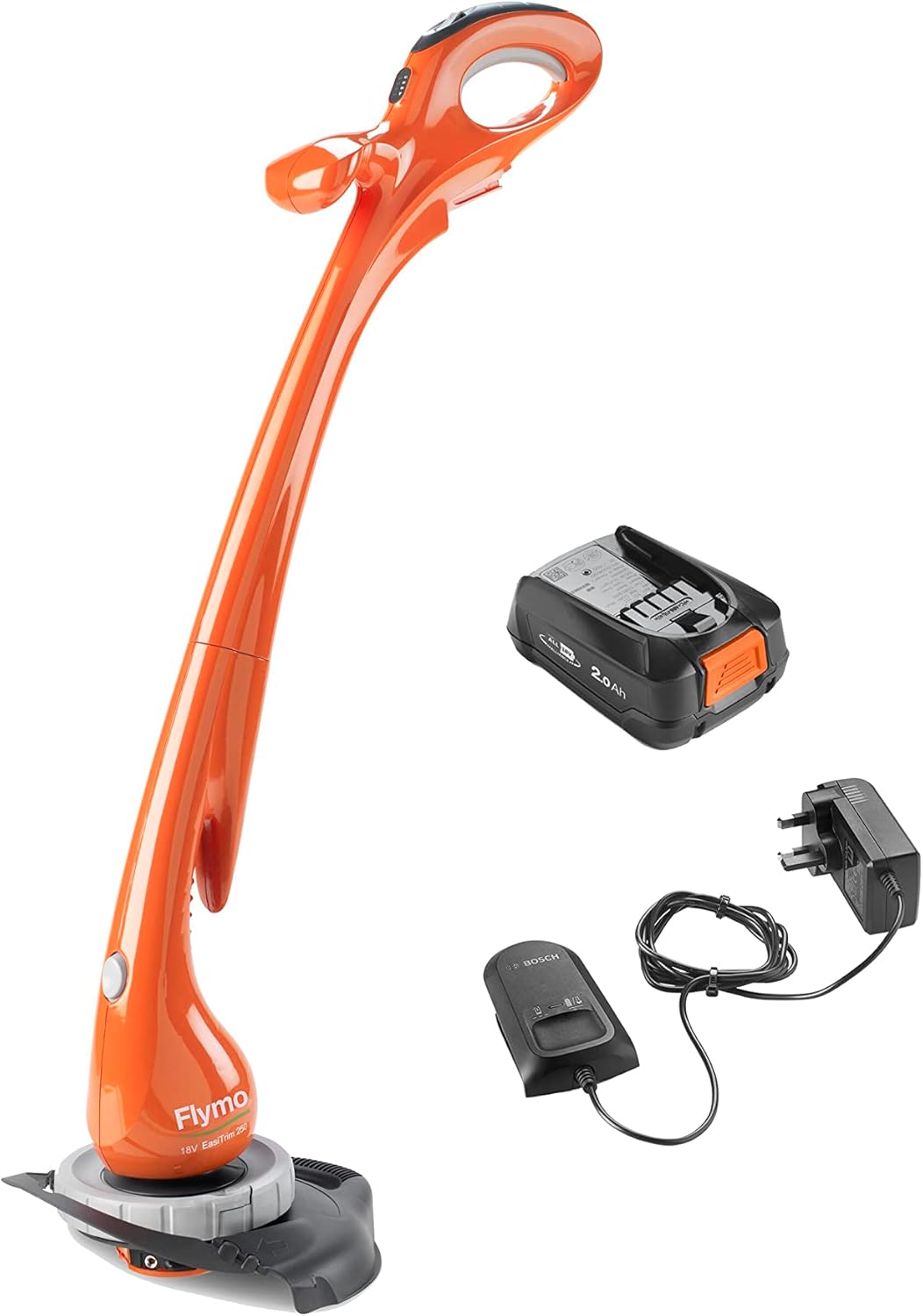 Flymo EasiTrim 250 2-in-1 Cordless Grass Trimmer KIT - 18V 2.0 POWER ...