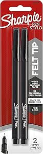 Amazon.com: SHARPIE PEN BLACK 2PK : Office Products