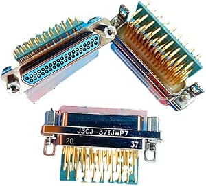 Amazon.com: J30J-37ZKN J30J-37ZKNP5 rectangular connector 37-pin socket Plug-in connector 4 pin ...
