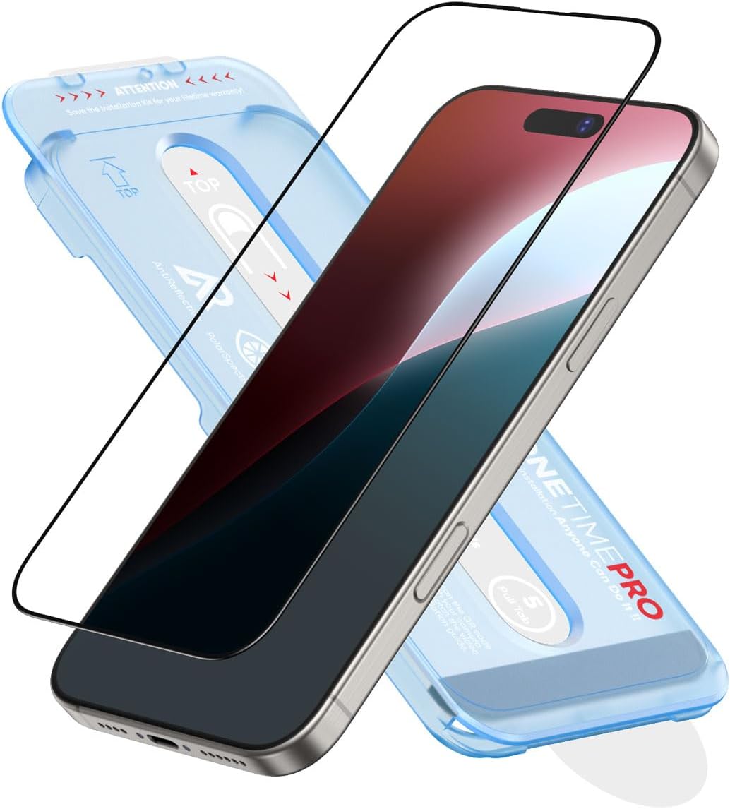 Amazon.com: FLOLAB NanoArmour ONETIME PRO for iPhone 16 Screen ...