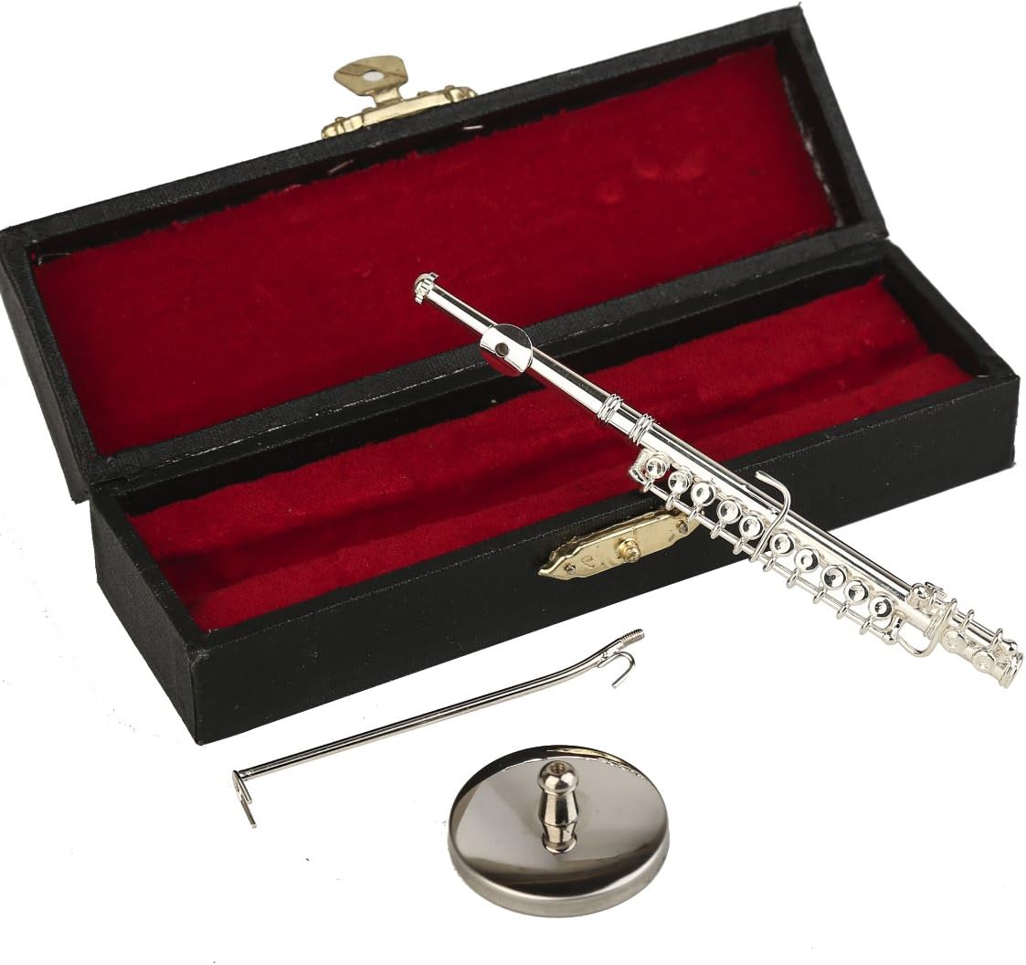 Amazon.com: Dselvgvu Copper Miniature Flute with Stand and Case Mini ...