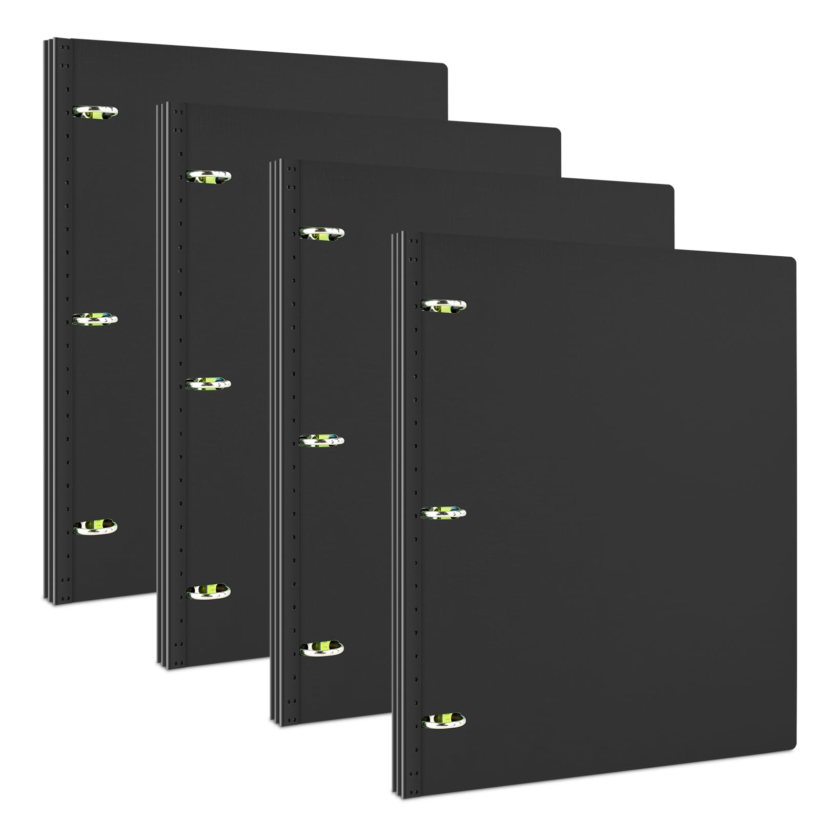 Snapklik.com : INFUN 1 Inch Telescoping 3 Ring Binder- 4 PCS-Black ...