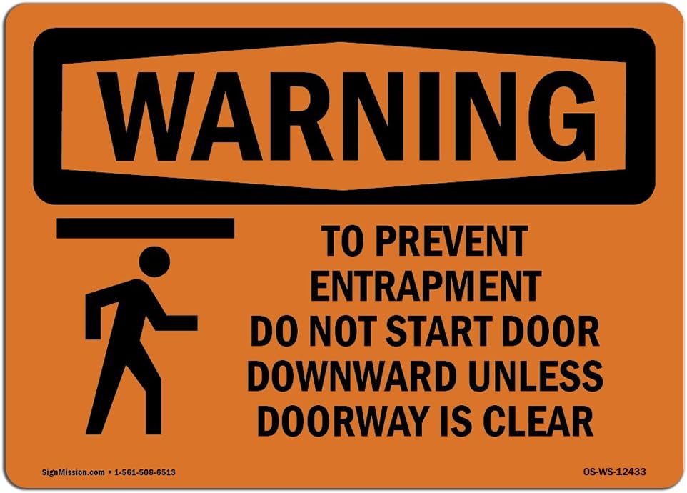 Amazon.com : OSHA Waring Sign - to Prevent Entrapment Do Not with ...