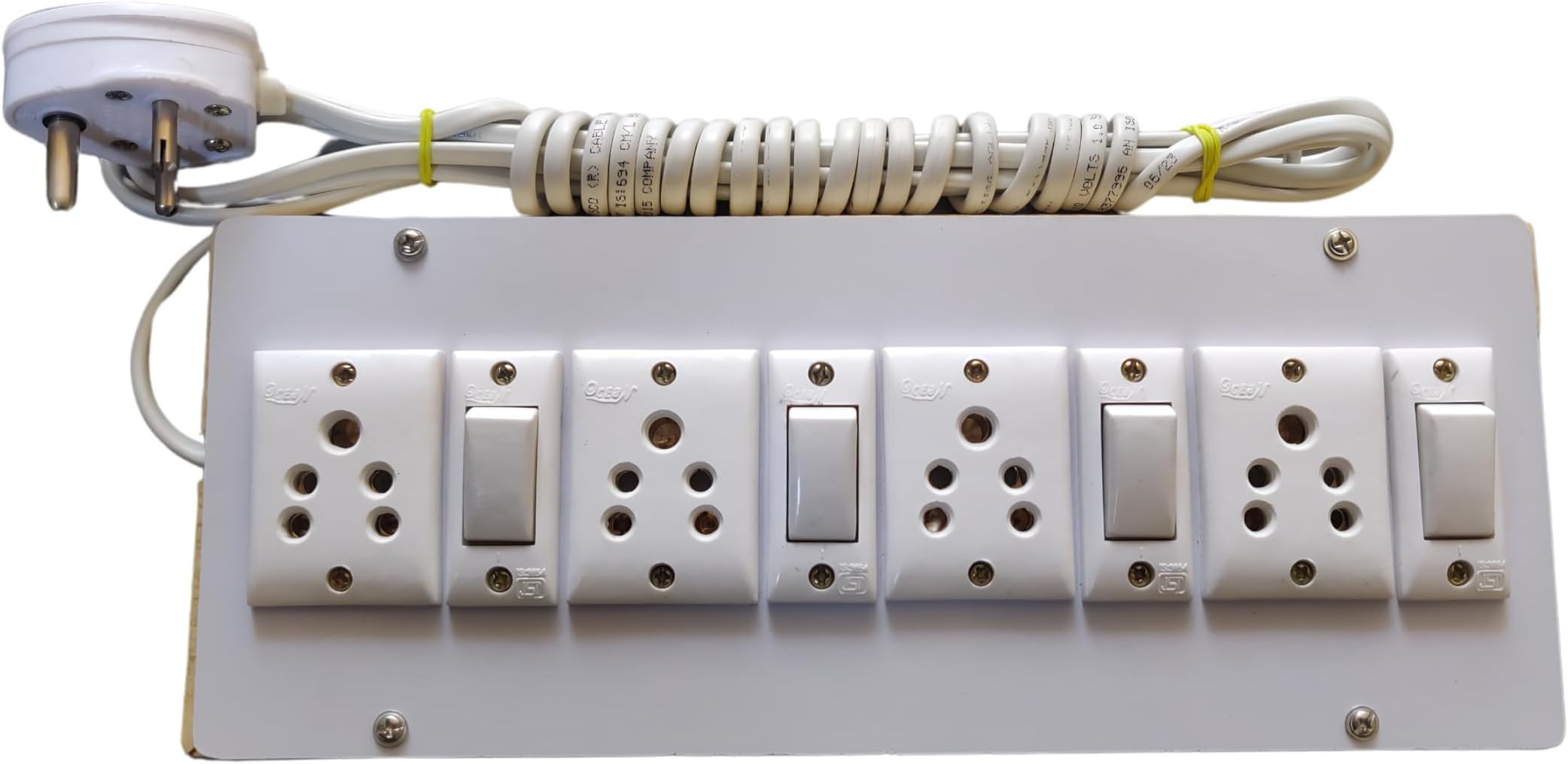 Buy Anchore Wooden Extension Board With 4 Socket And 4 Standard Switch ...