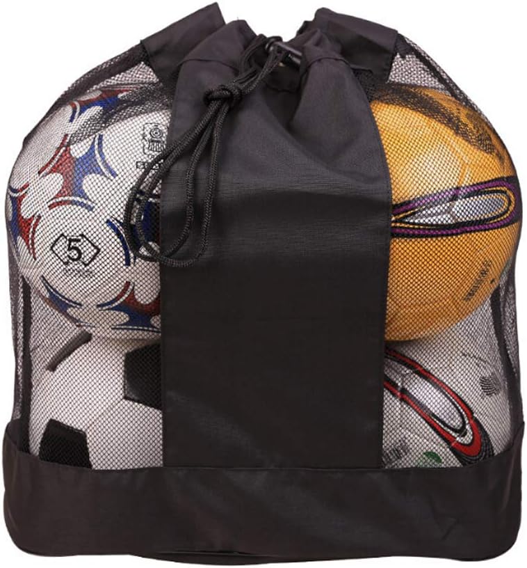 Amazon.com: Large Capacity Sports Balls Storage Mesh Bag Training Bags ...