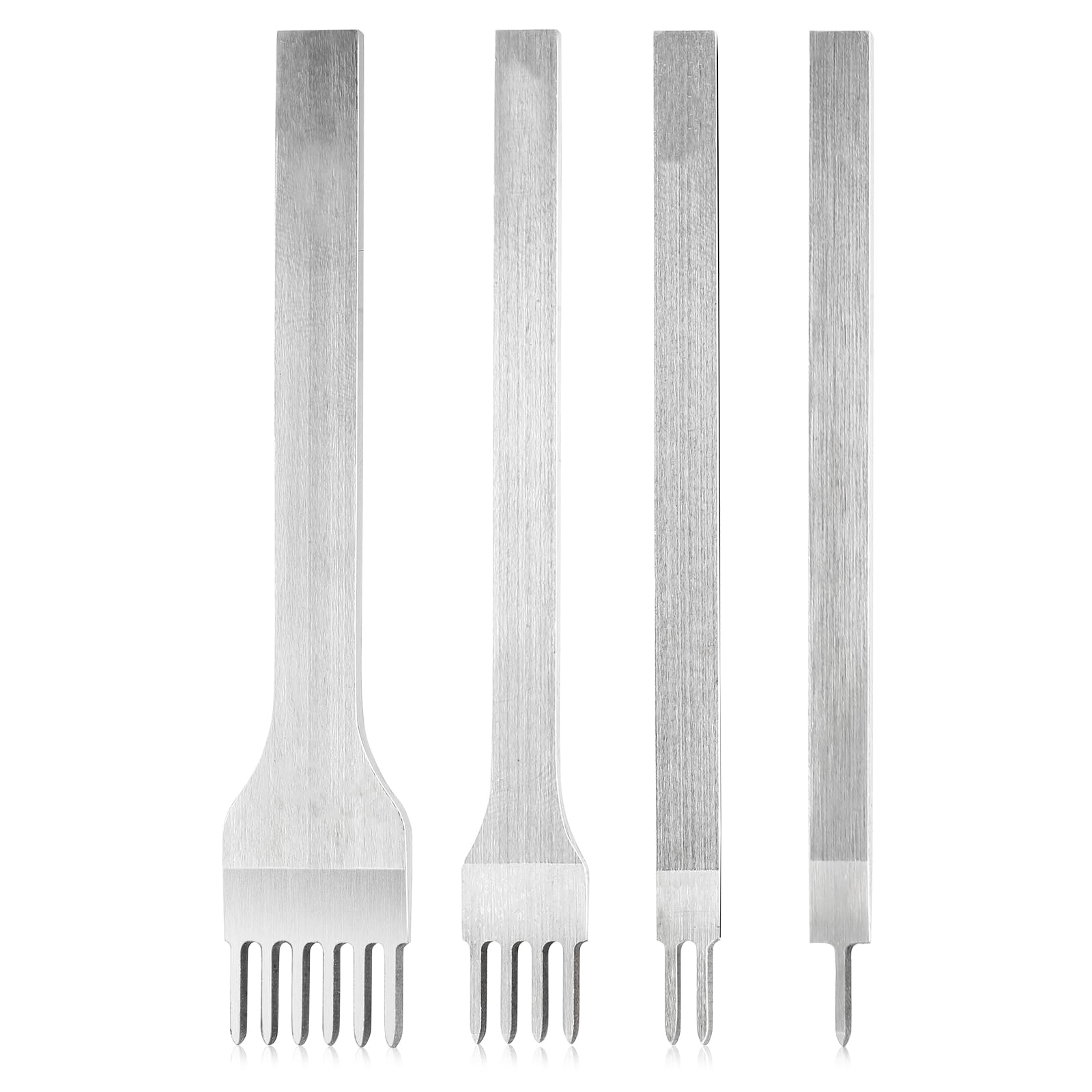 Grevosea 4 Pieces Leather Hole Punch Tool, Leather Punch Pricking Iron ...