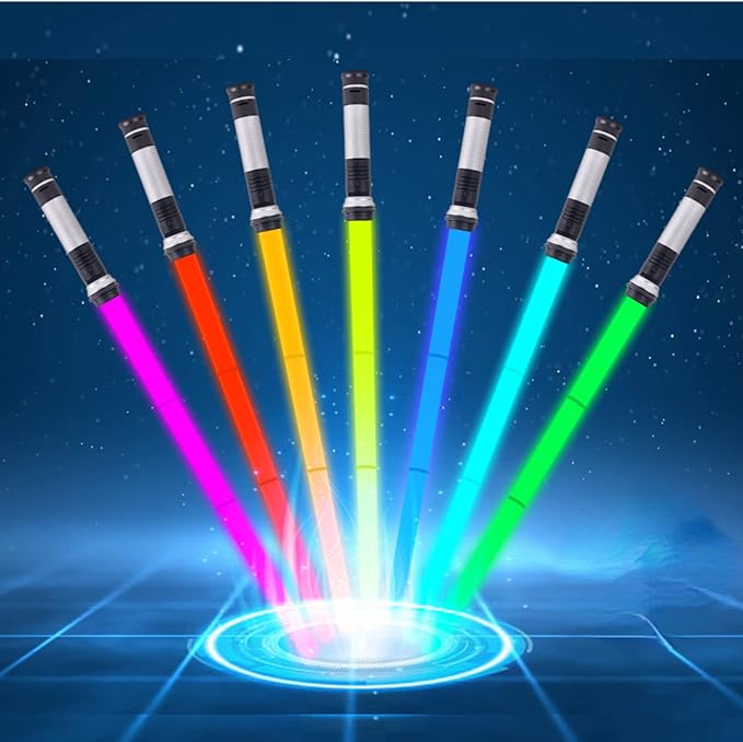 Amazon.com: OSDUE Light Up Saber with Sound,7 Colors Retractable ...