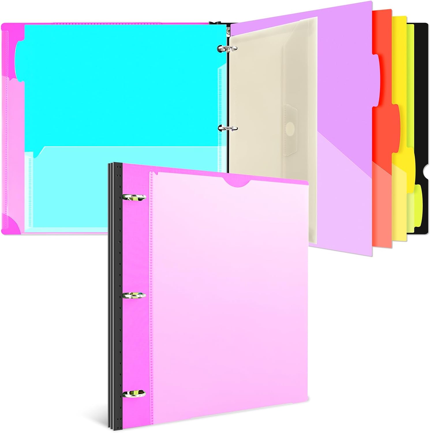 Amazon.com : JISUSU Telescoping Project Organizer Binder, Refillable 3 ...