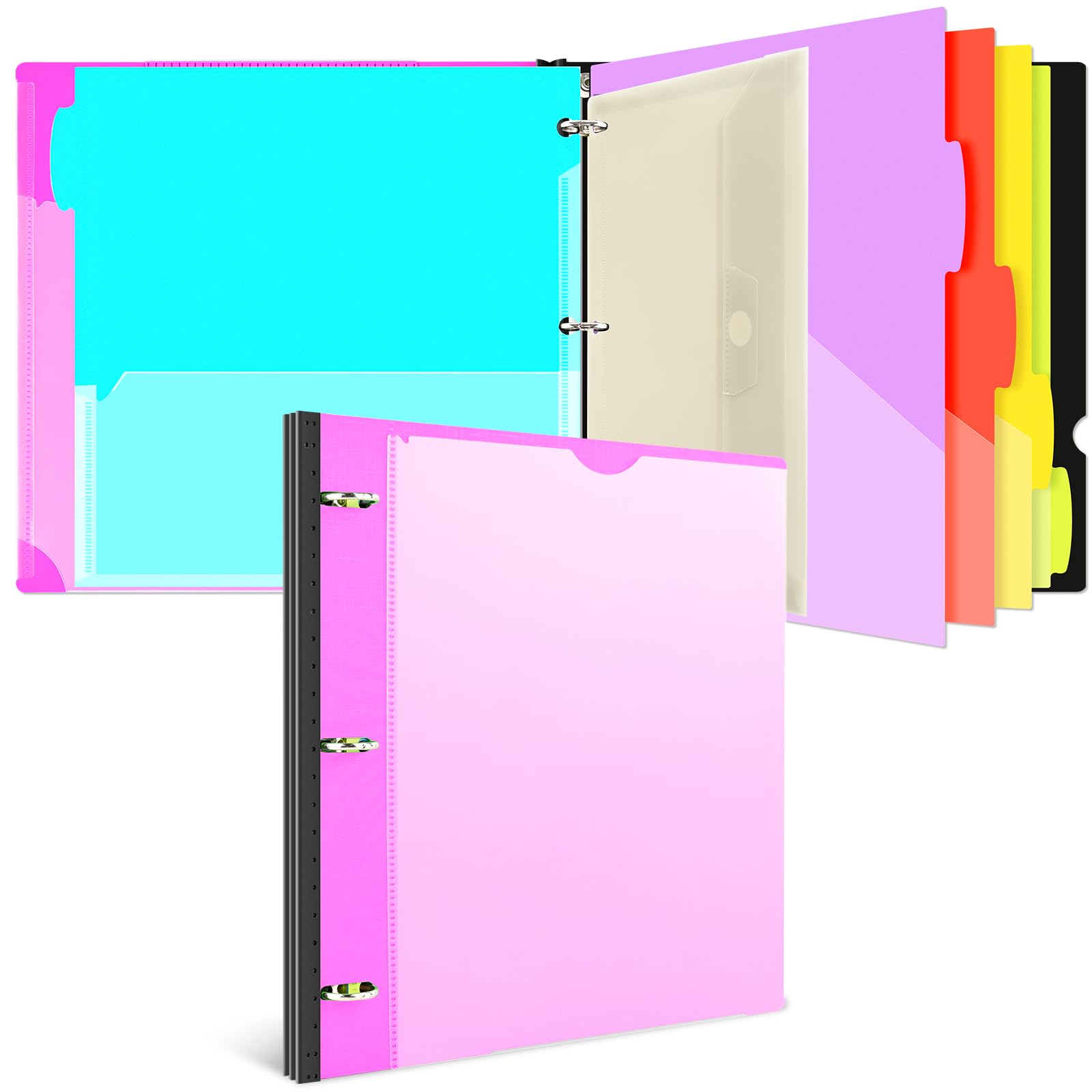 Amazon.com : JISUSU Telescoping Project Organizer Binder, Refillable 3 ...